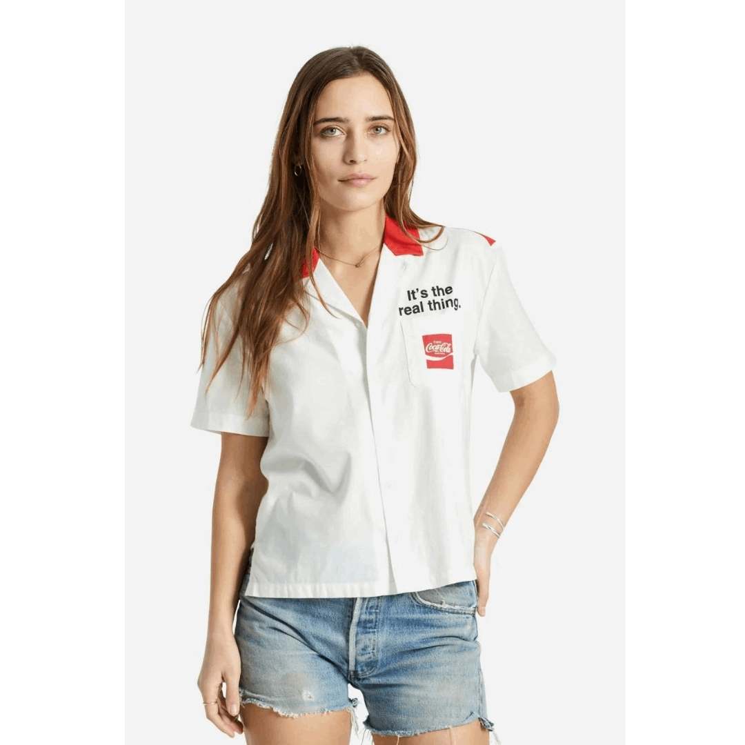 Brixton Coca Cola Bunker Block -Coke red- Bluse – Style-by-Hat